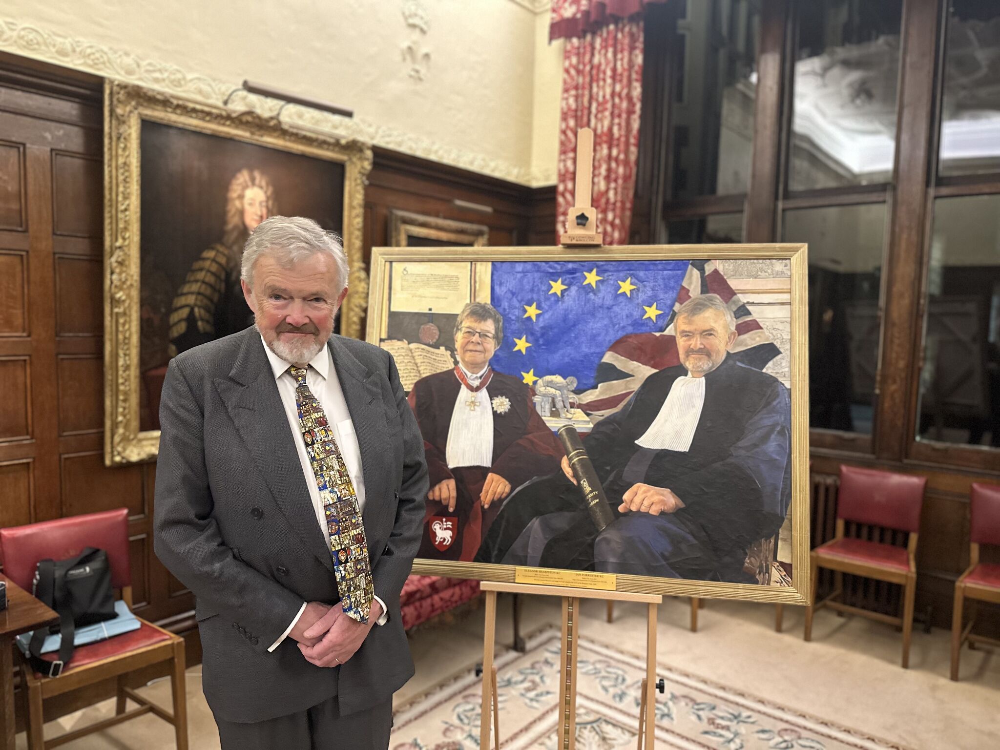 Middle Temple unveil double portrait Ian Forrester KC and Dame Eleanor ...